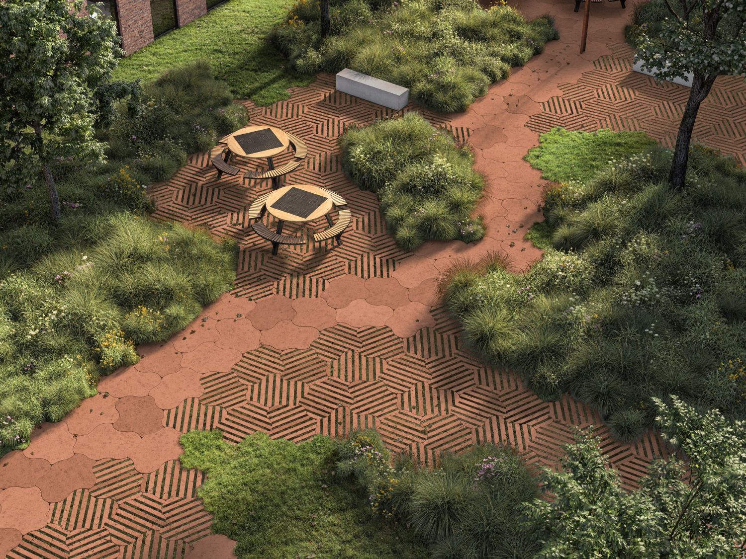 Grid | Deer Concrete | Grass paver, grass concrete tile, permeable ...