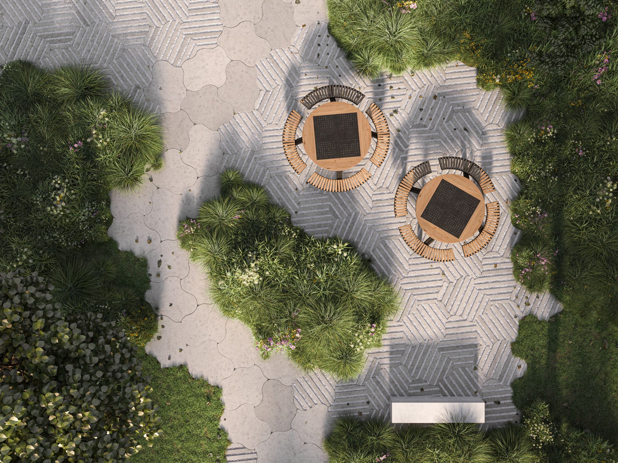 Organic | Deer Concrete | Grasdal, grasbetontegel, waterdoorlatende ...