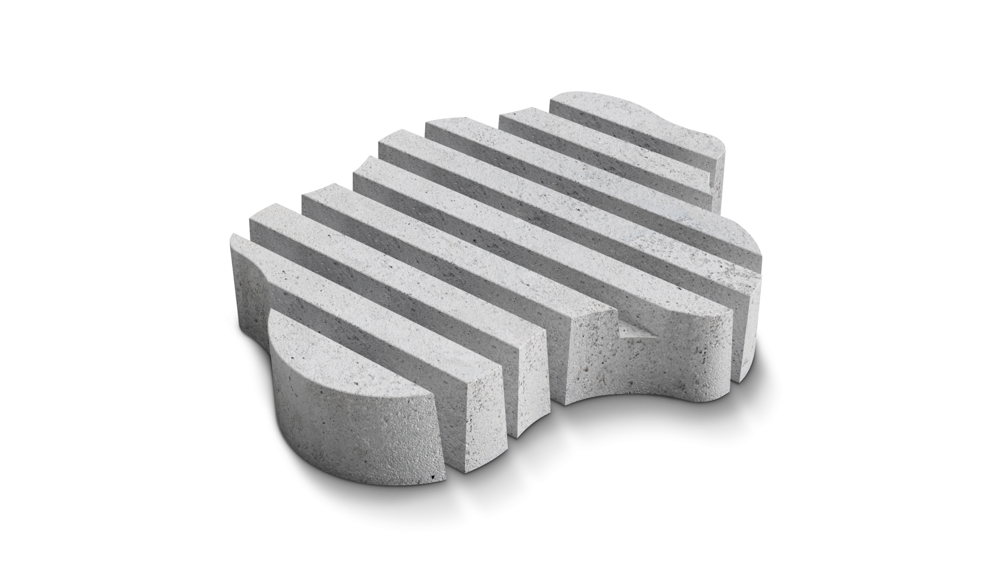 Straight | Deer Concrete | Grass paver, grass concrete tile, permeable ...